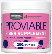 Proviable Fiber Supplement for Dogs and Cats – 5-in-1 Digestive Powder ...
